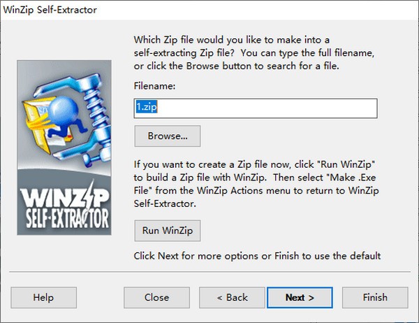 WinZip Self-Extractor电脑端官方正版2025最新版绿色免费下载安装