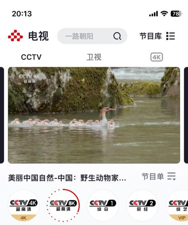 央视频App 新增 CCTV 8K 电视频道_历趣